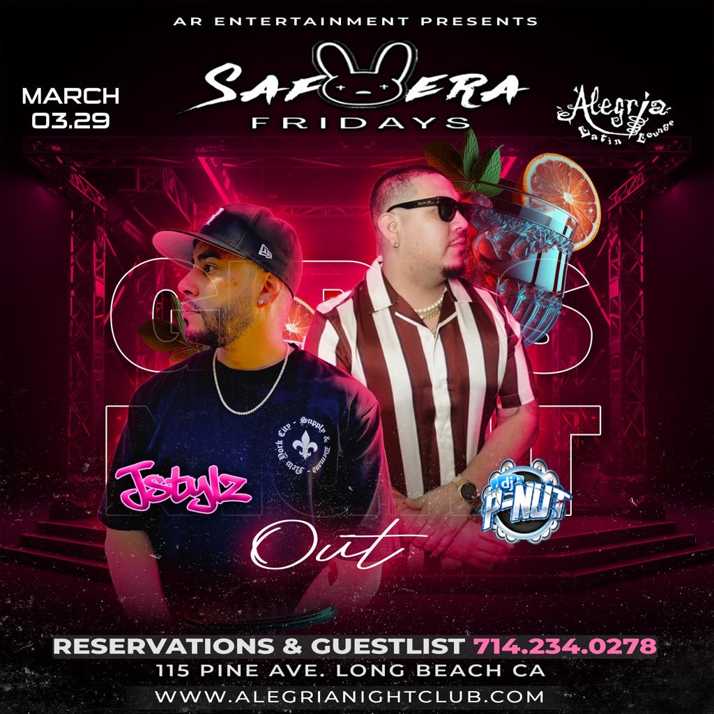 FRIDAY | Guestlist Before 10:30pm – Alegria Nightclub | Long Beach’s #1 ...